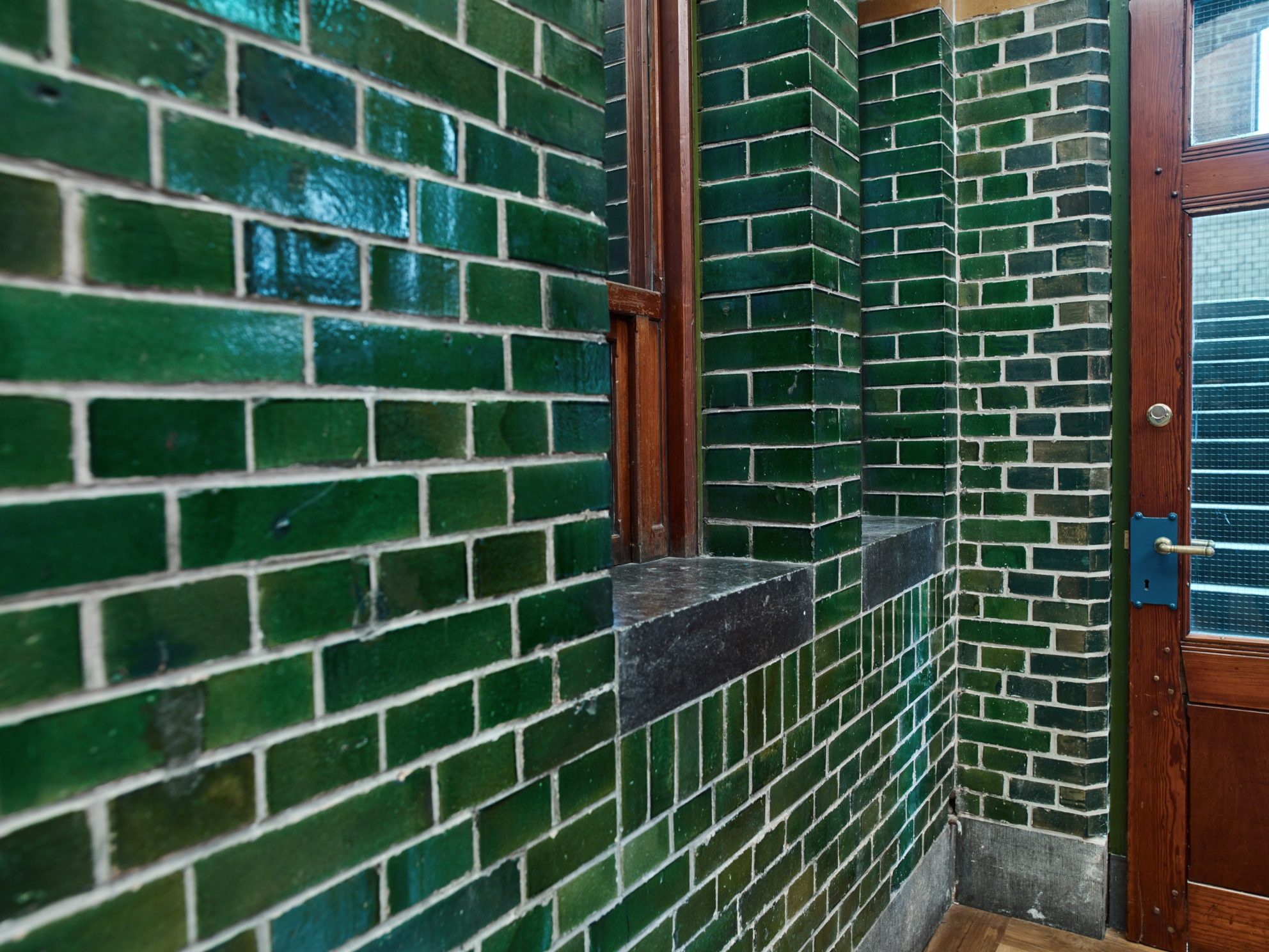green brickwork