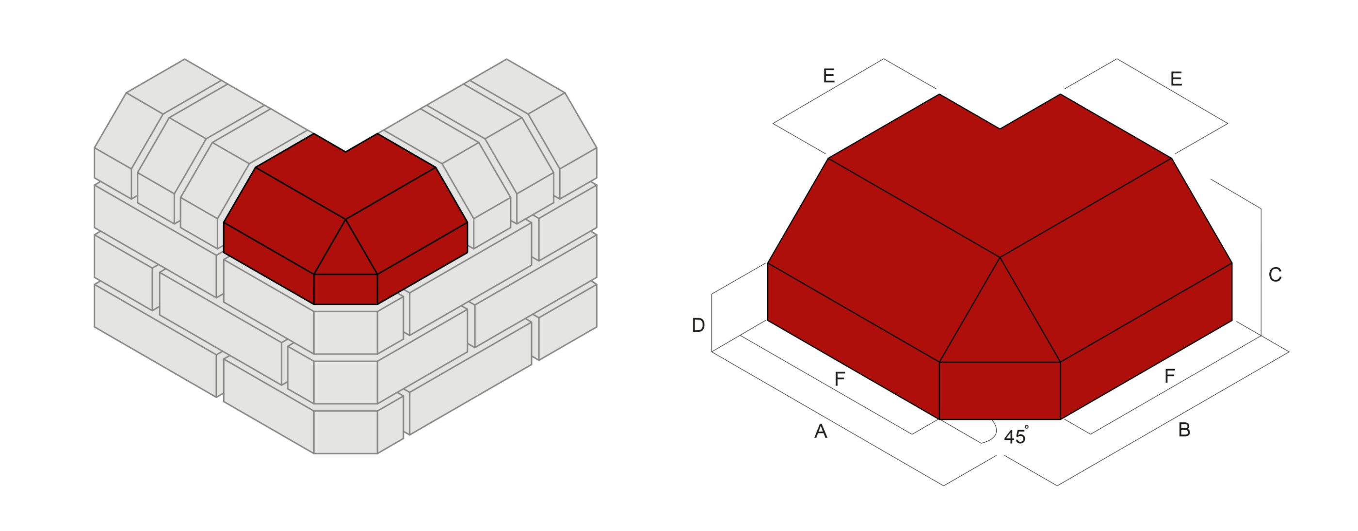 AN.15 Double Cant External Return With Internal Mitre | Wienerberger UK