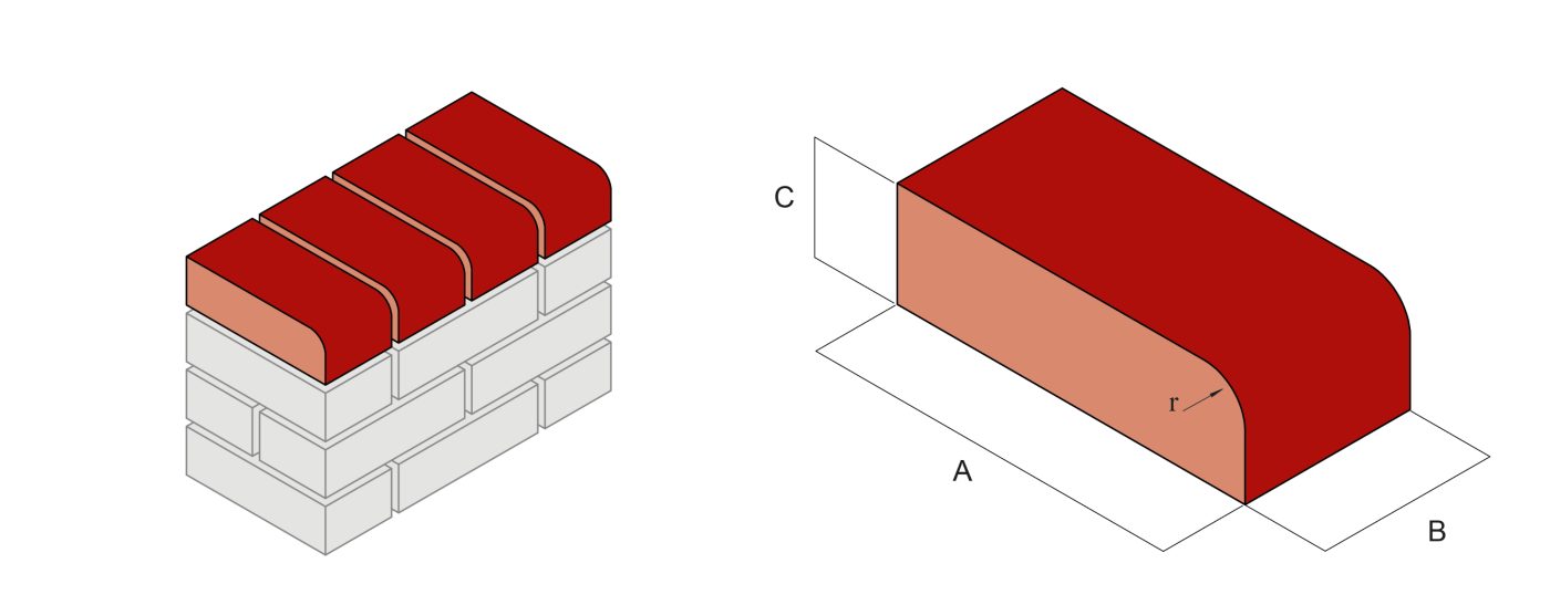 BN.5 Single Bullnose Header On Flat | Wienerberger UK