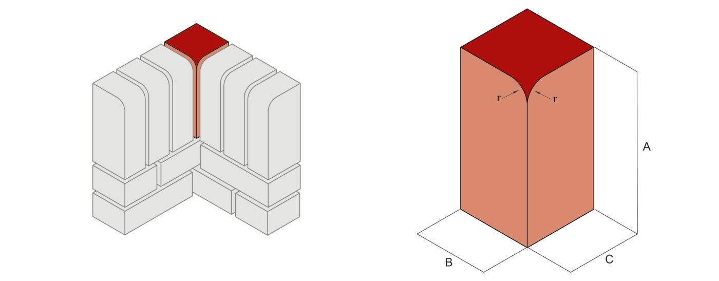 BN.8.3-4 Single Bullnose Internal Return | Wienerberger UK