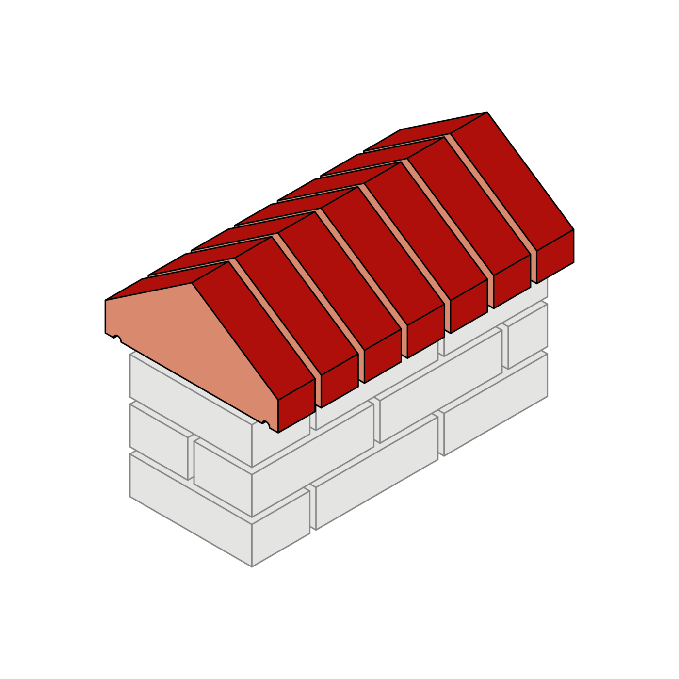 Capping and Coping Bricks