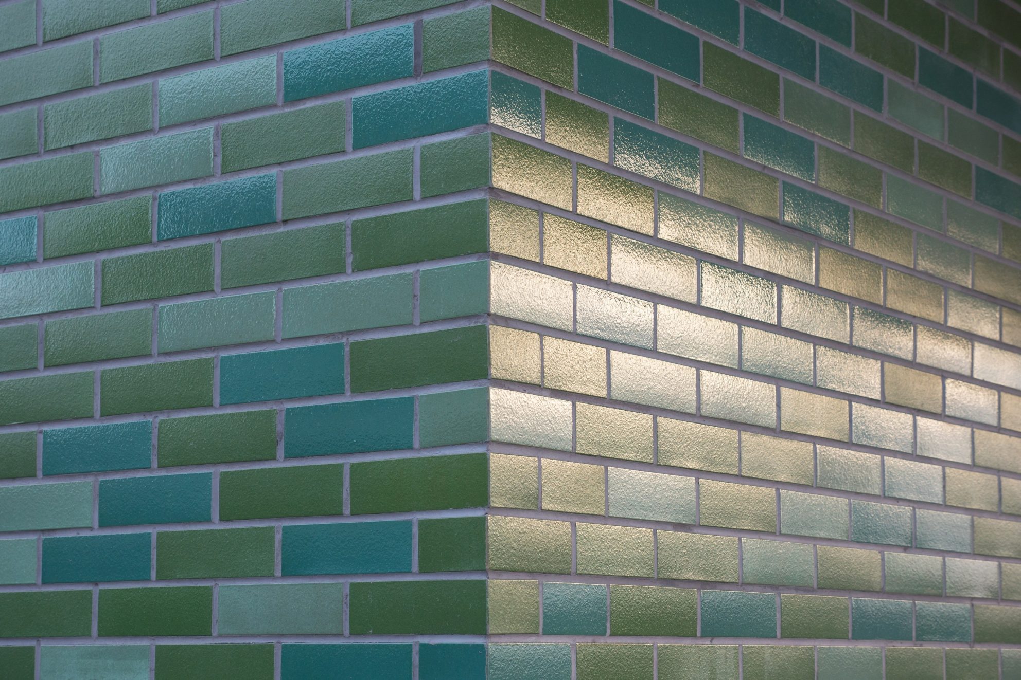 green brickwork